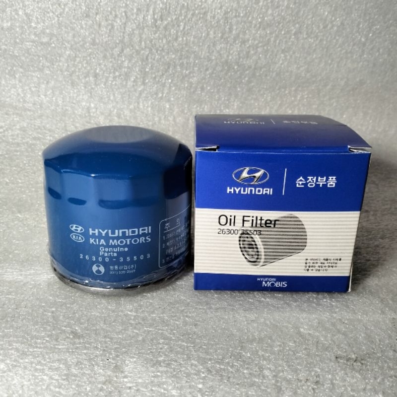 OIL FILTER 26300-35503 FOR HYUNDAI ACCENT/TUCSON/ELANTRA | Shopee ...