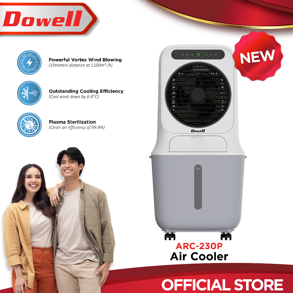 Dowell ARC-230P Air Cooler With Plasma Sterilization 23l Detachable ...