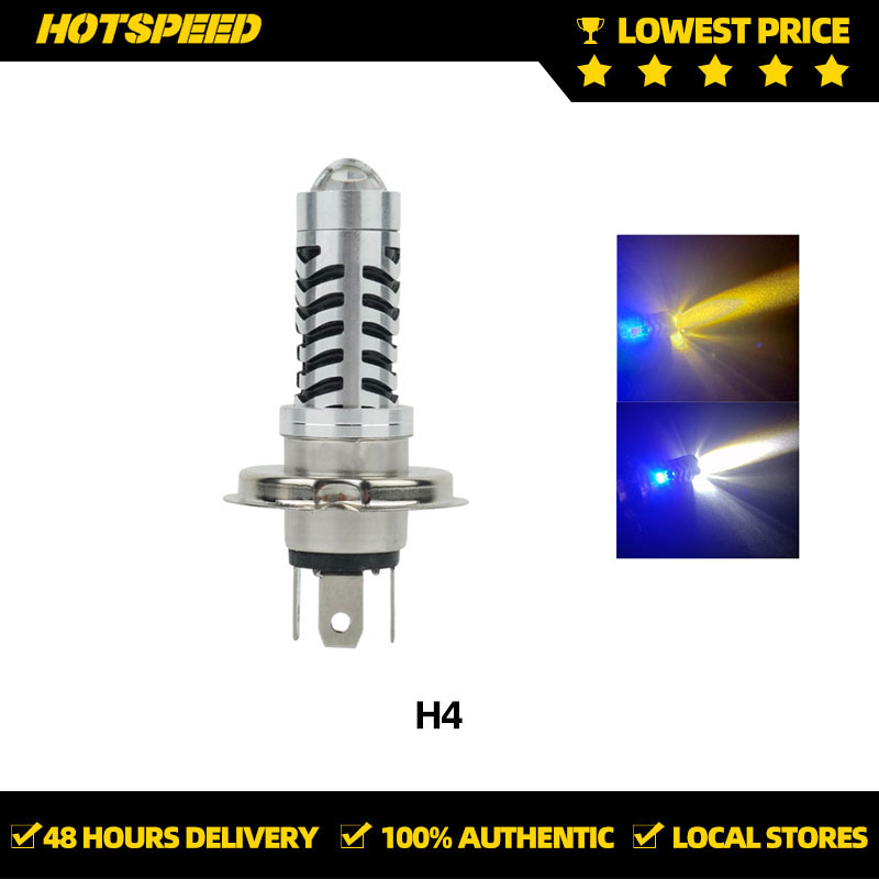 HOTSPEED MDL Killer Headlight Bulb Led Lights for Motorcycle T19 P15D With Blue Parklight ...