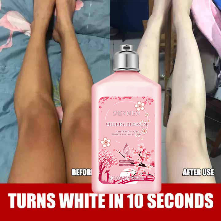 DEVNEN 260ML Japan Sakura Whitening Body Lotion Cherry Blossom Moisturizing Anti-Aging Body ...