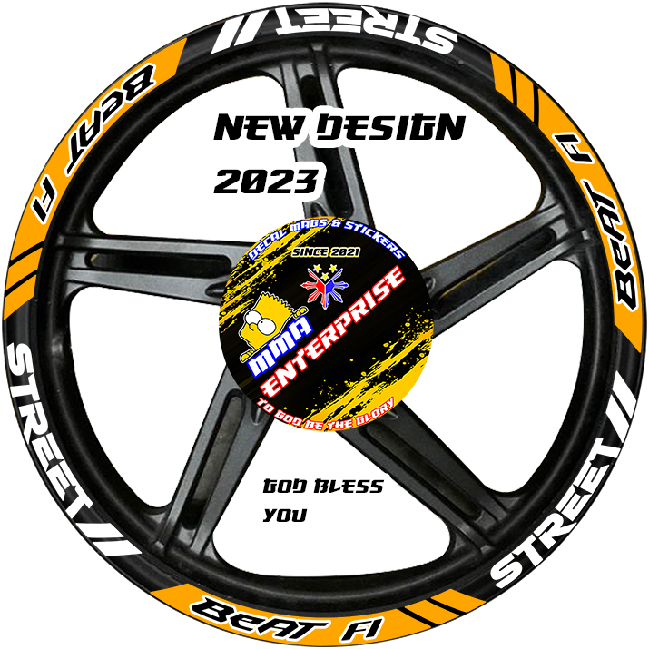 Honda Beat Street Mag Sticker - New Design Printed | Shopee Philippines