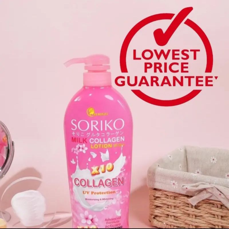 SORIKO MILK COLLAGEN LOTION SPF50 Made in Thailand | Shopee Philippines
