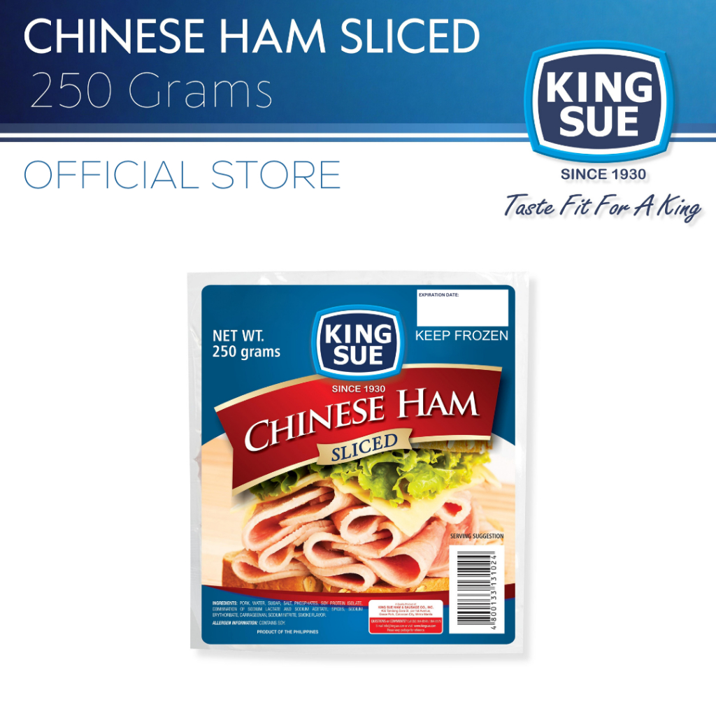 King Sue Chinese Ham, Sliced 250g | Shopee Philippines