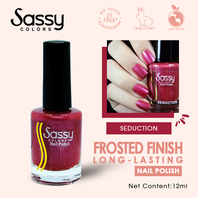 Sassy Colors Nail Polish Frosted 12ml | Shopee Philippines