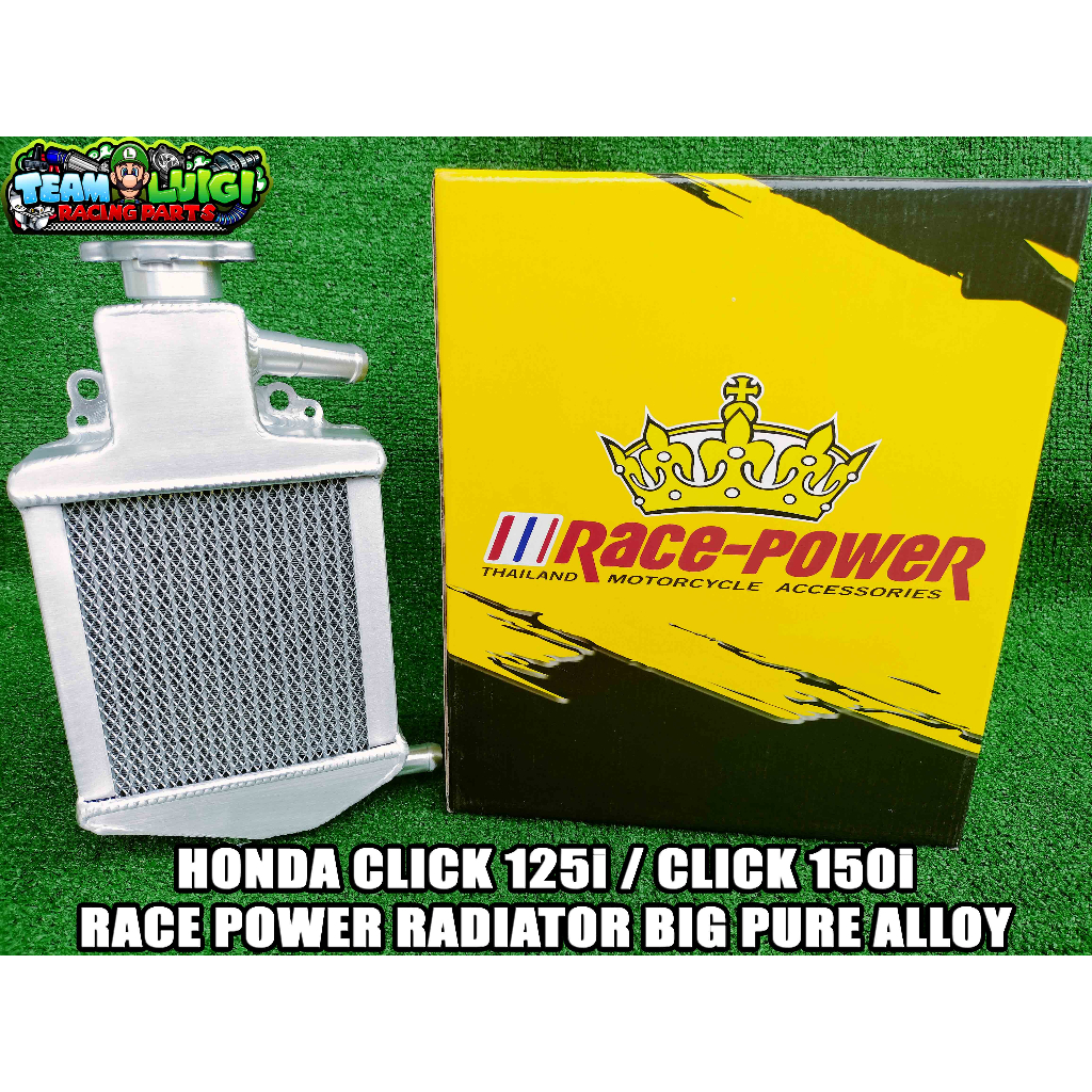 RACE POWER HONDA CLICK 125i V2 / CLICK 150i V2 RADIATOR PURE ALLOY ...