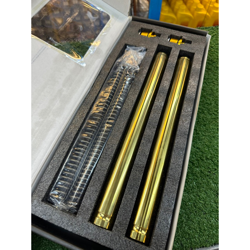 FRONT FORK INNER TUBE GOLD COMPLETE SET w/ SPRING FOR AEROX 155/NVX 155 ...