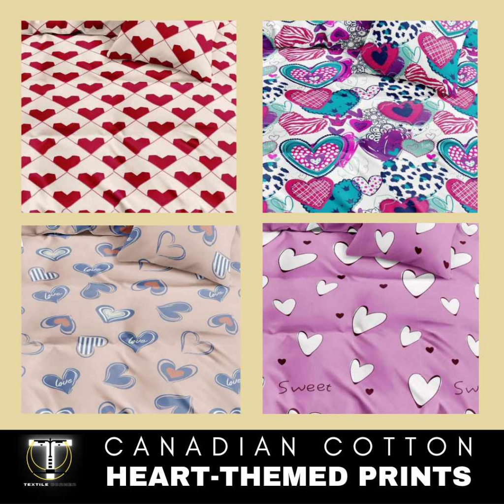 TEXTILE CORNER PH PREMIUM CANADIAN COTTON PER YARD | HEART PRINTS (1-11) | Shopee Philippines