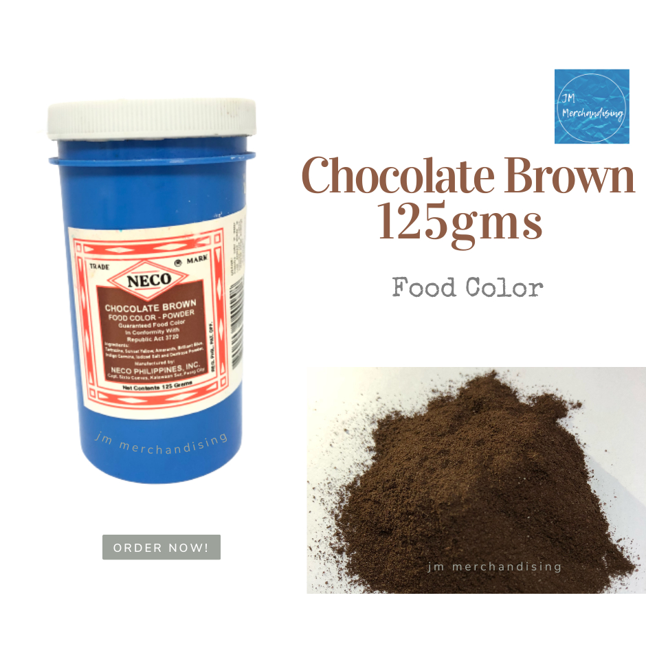 NECO Chocolate Brown Food Color 125gms | Shopee Philippines