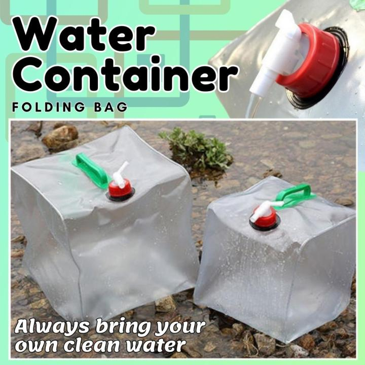 5L / 10L / 20L Folding Water Jag Container With Handle Bucket Pot ...