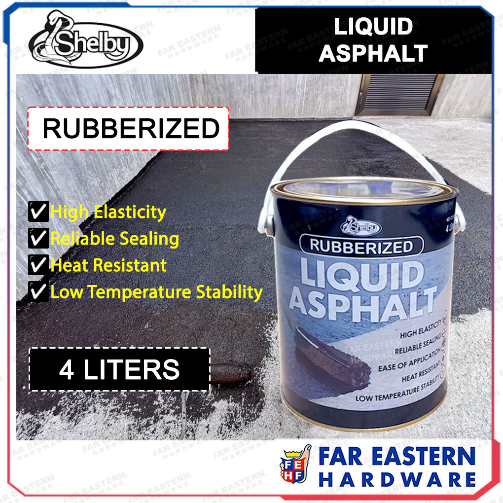 SHELBY Rubberized Liquid Asphalt Waterproofing 4 Liters | Shopee ... SHELBY Rubberized Liquid Asphalt Waterproofing 4 Liters | Shopee ...