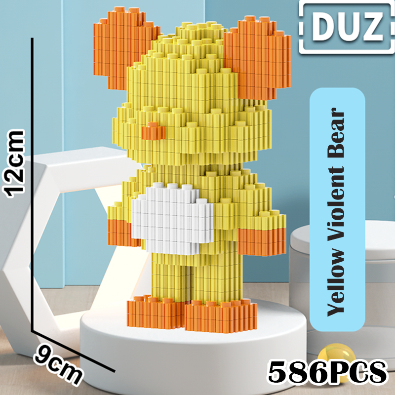 【DUZ】Bear Blocks Building Blocks Cartoon Series Educational Toys Kaws ...