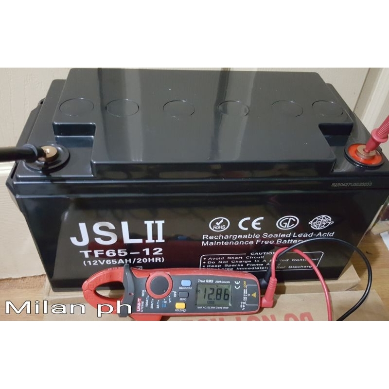 65 Ah 12V VRLA Sealed Rechargable Battery With" Free Digital Voltmeter ...