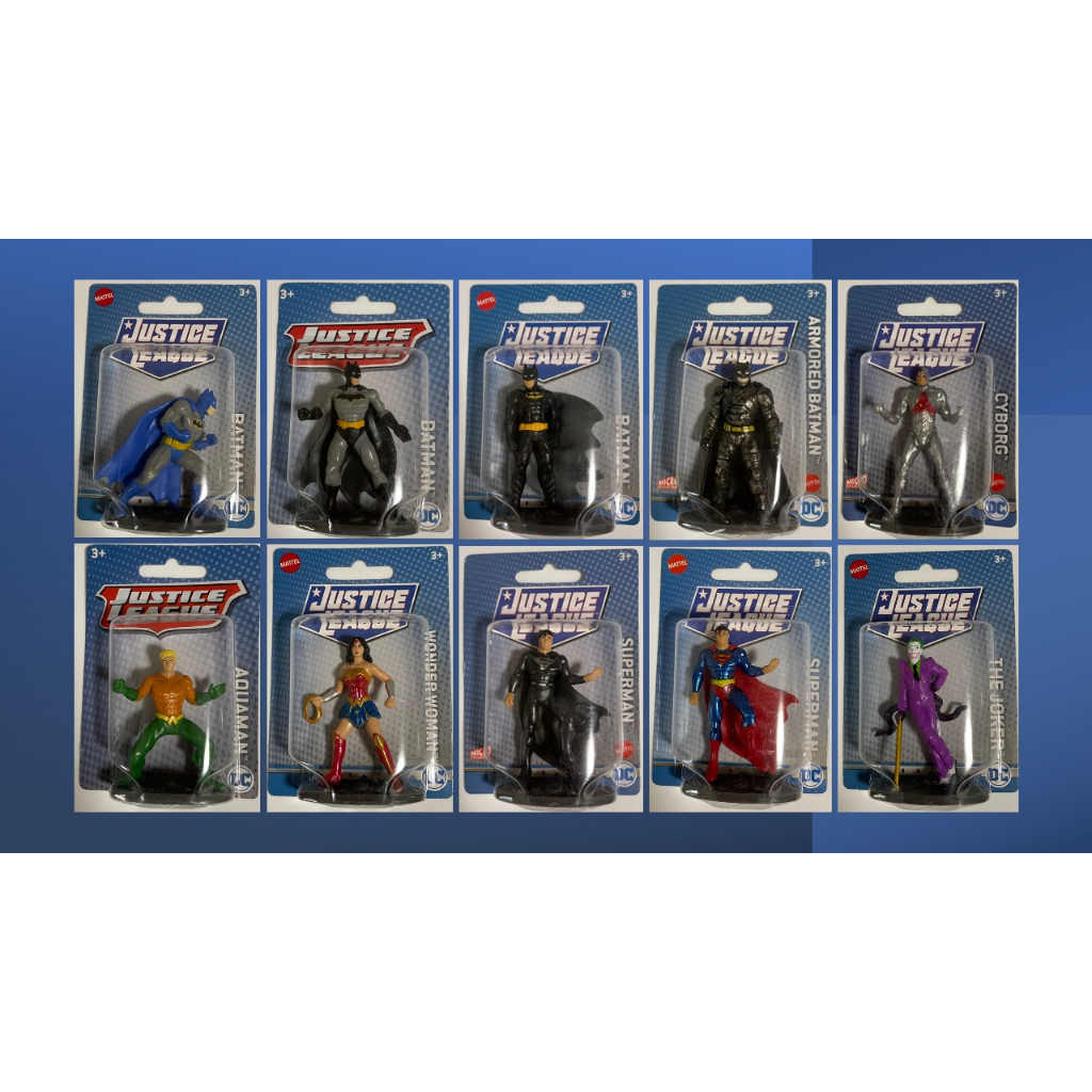 Mattel - Micro Collection Justice League - Batman, Superman, Wonder ...