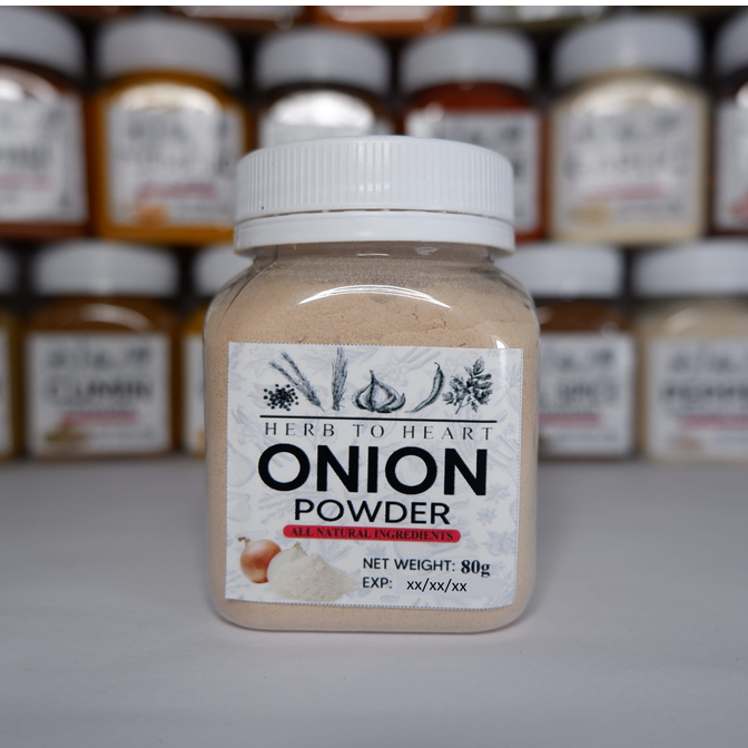 Onion Powder 80g_All Natural Herbs & Spices by Herb to Heart | Shopee ...