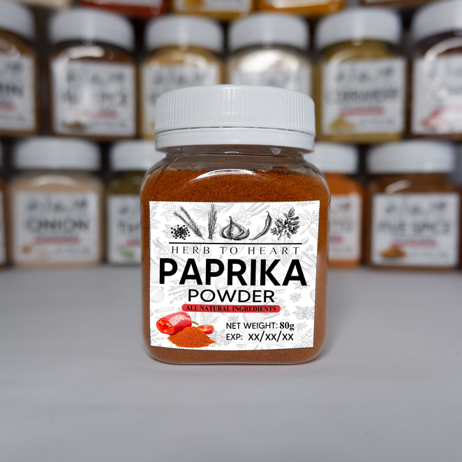 Paprika Powder 80g_All Natural Herbs & Spices by Herb to Heart | Shopee ...