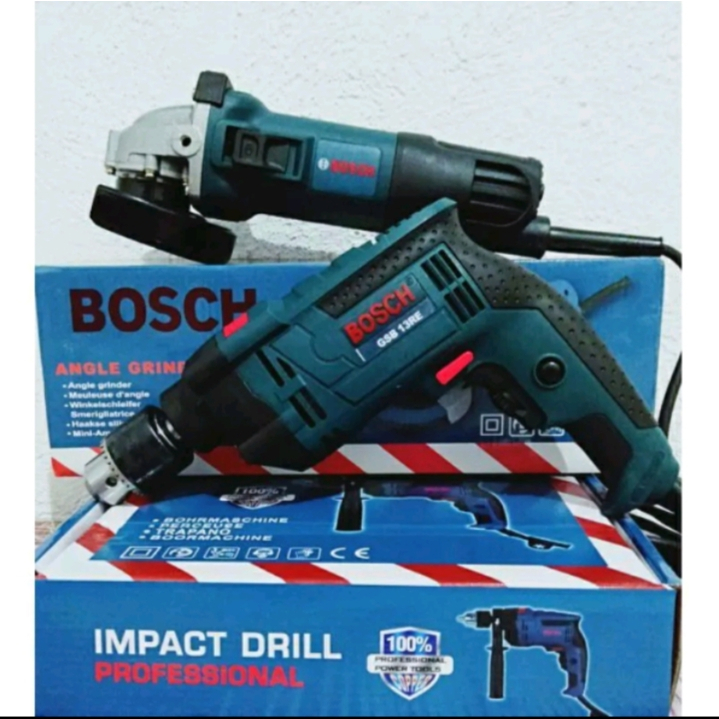 BOSCH 2PCS DRILL + GRINDER SET CARTOON (PENT.O) | Shopee Philippines