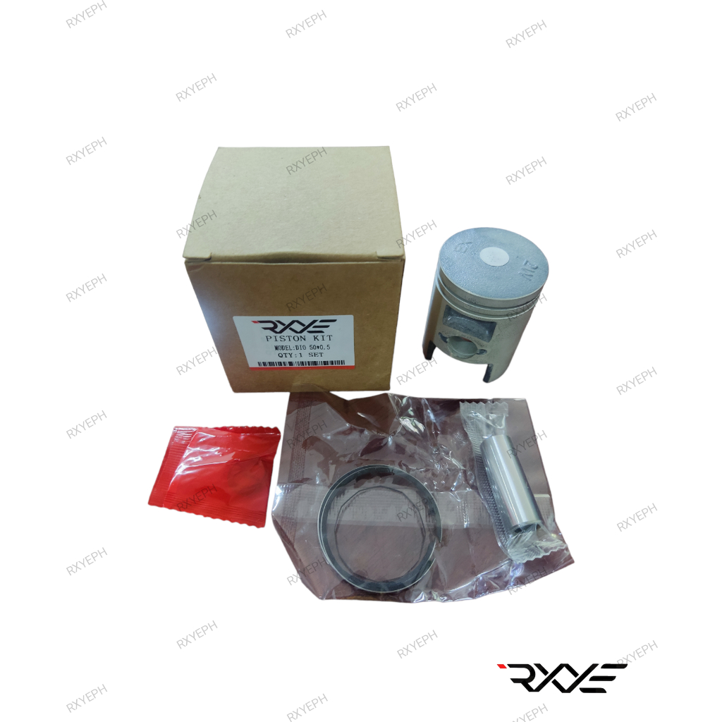 Honda DIO 1 & 2 50cc Piston Kit STD/0.25/0.50/1.25/1.50/2.25/2.50/3.00 | Shopee Philippines