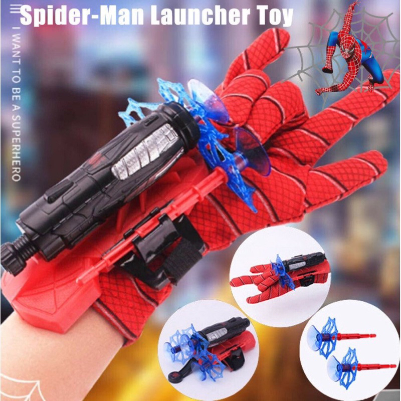 Kids Hero Glove Launcher yoyo Toy Steel Spiderman Hulk Captain America ...