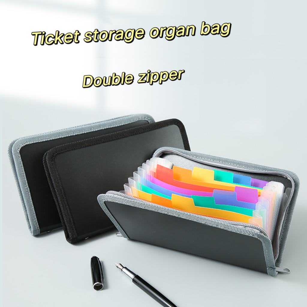 A6 Mini organ Pack New ticket storage 13 layer folder (MONEY COUPON ...