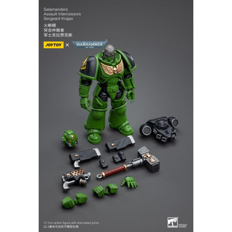 Joytoy Warhammer 40K Salamanders Assault Intercessors Sergeant Krajax 1 ...