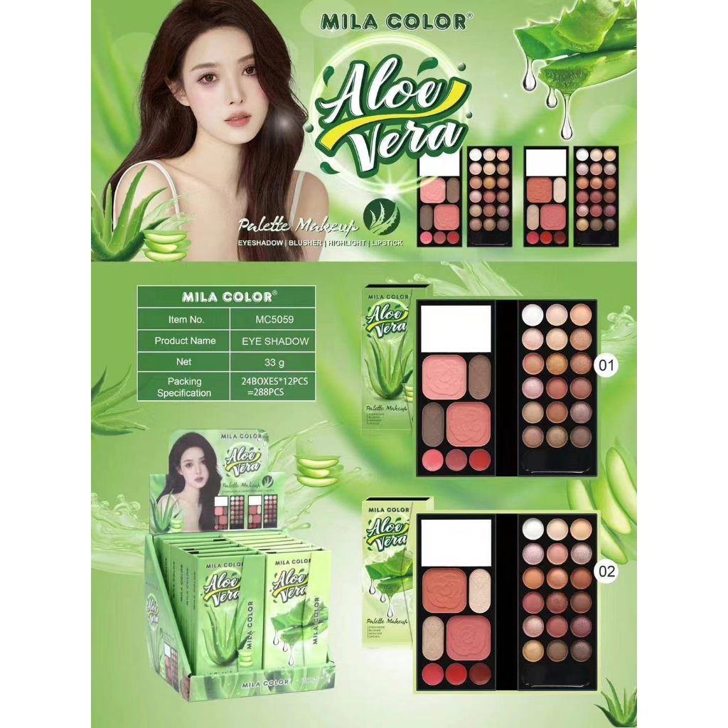 Amanda Mila Color Makeup Set With 18 Shades Of Eyeshadow Blush ...