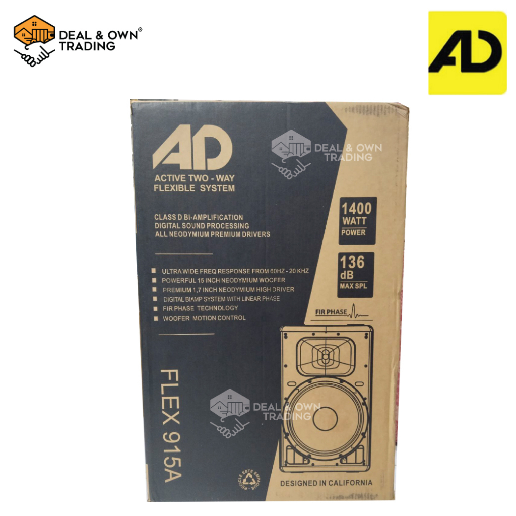 Original AD FLEX-915A Professional Active Speaker (1 PC) | Shopee ...