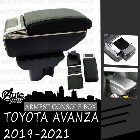 Toyota Avanza 2019-2021 Armrest Center Console Box with USB Port (Black ...