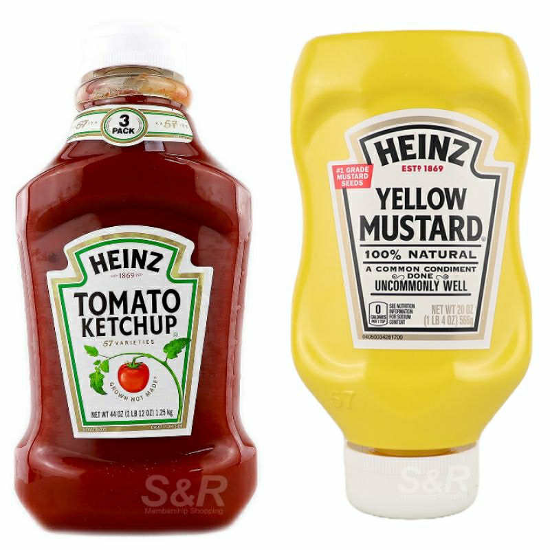 S&R Heinz Tomato Ketchup & Yellow Mustard | Shopee Philippines