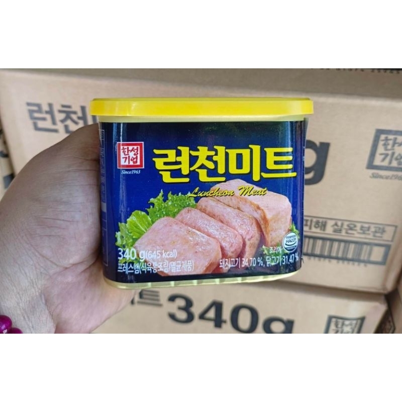 Hansung Authentic Korean Luncheon Meat Spam 340g 1pc | Shopee Philippines