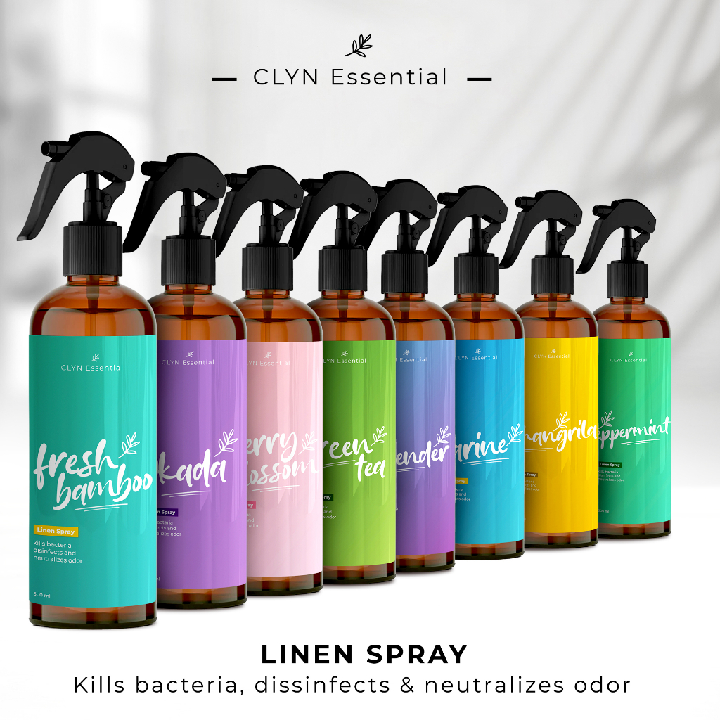 CLYN Essential Water-Based Room and Linen Spray (100ml/250ml/500ml ...