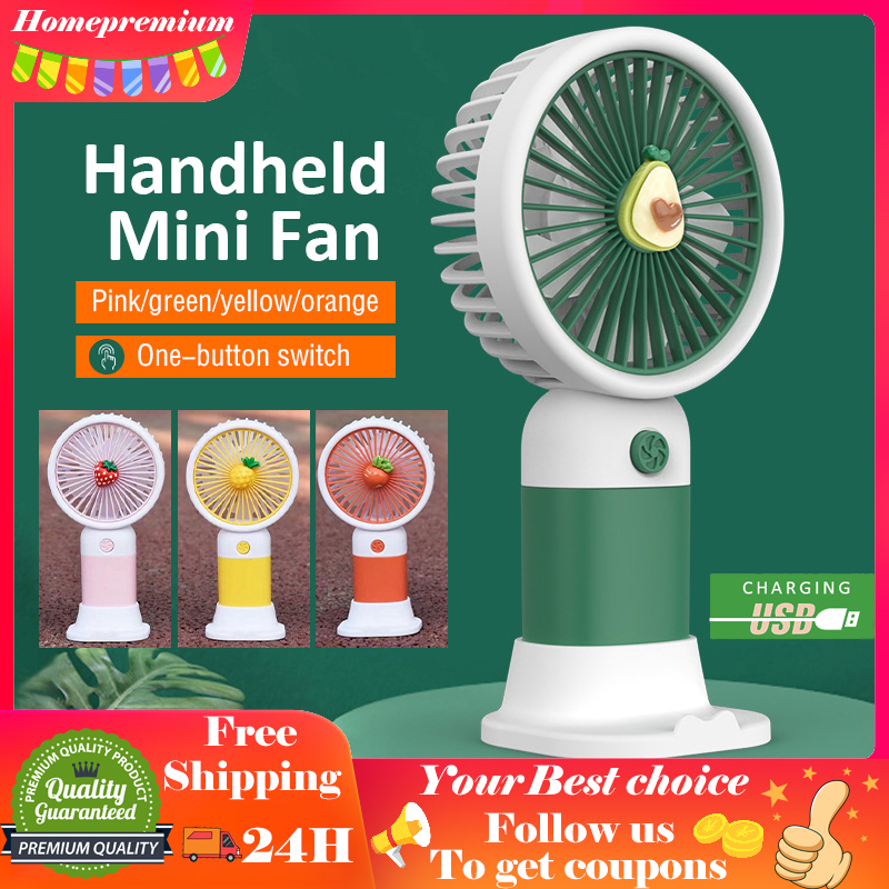 Cute mini Fan USB Rechargeable Fan Fruit Handheld Fan Electric fan ...