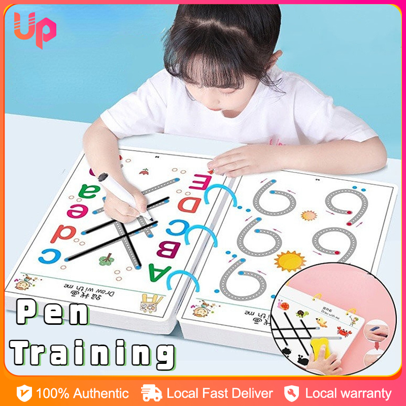 136 Pages Tracing Book for Kids Training Erasable Writing Materials For ...