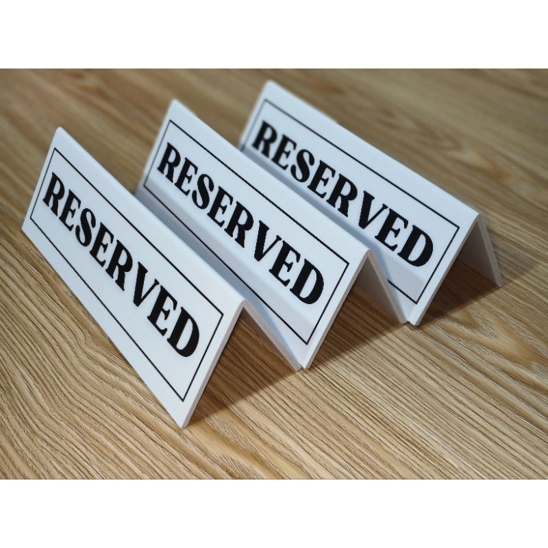 Reserved table Sign Sintra board | Shopee Philippines