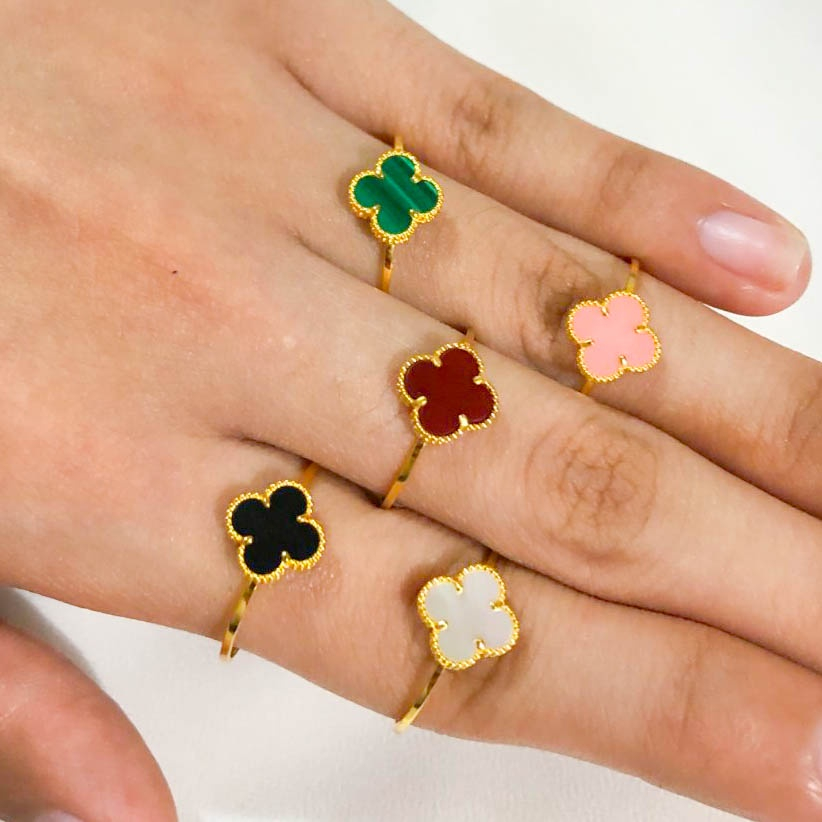 18k Pawnable QUEEN RING VCA 18K Saudi Gold | Shopee Philippines