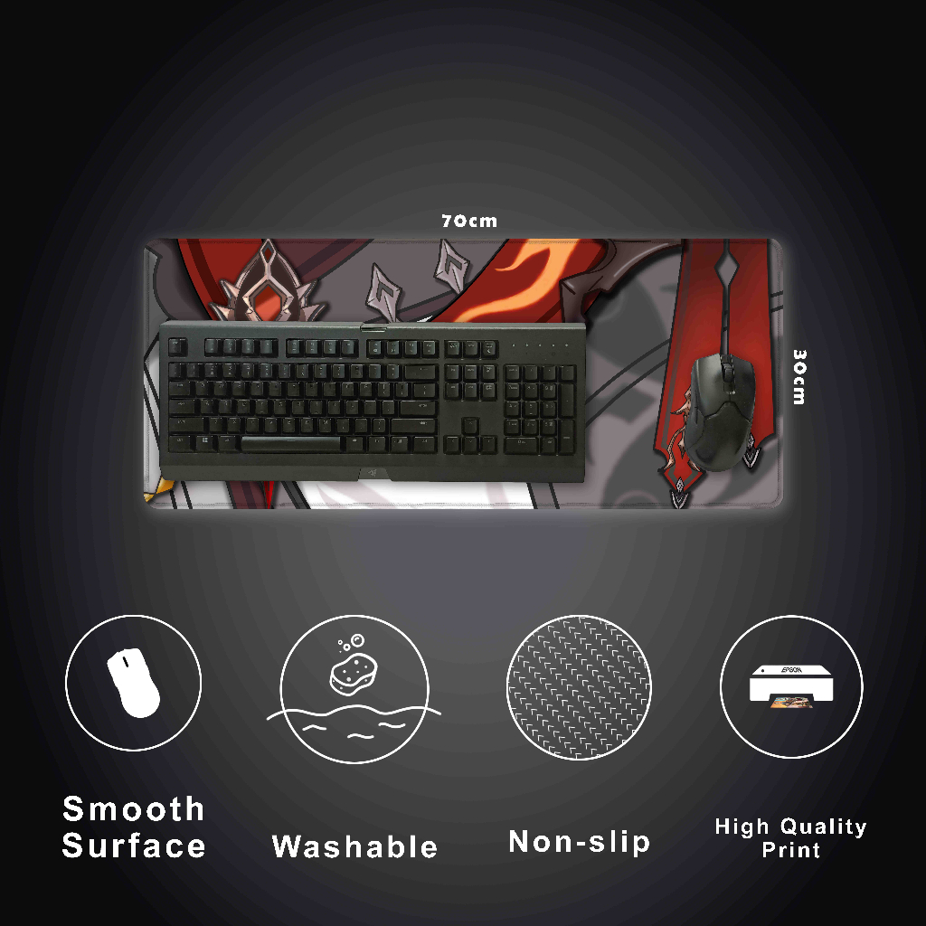 Childe - Genshin Impact Gaming Long / Extended Mouse Mat / Pad | Shopee ...