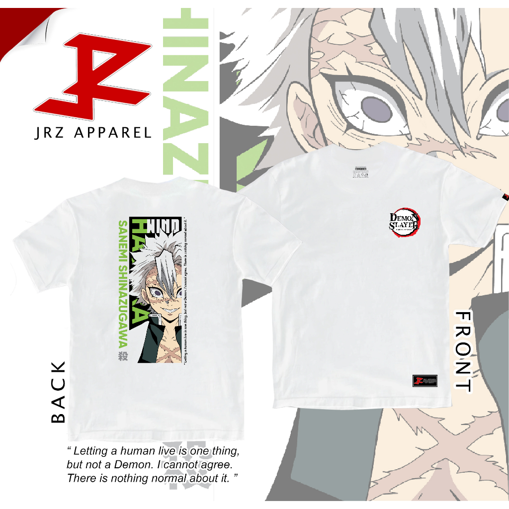 JRZ Apparel Sanemi Shinazugawa Wind Hashira - Demon Slayer - Kimetsu No ...
