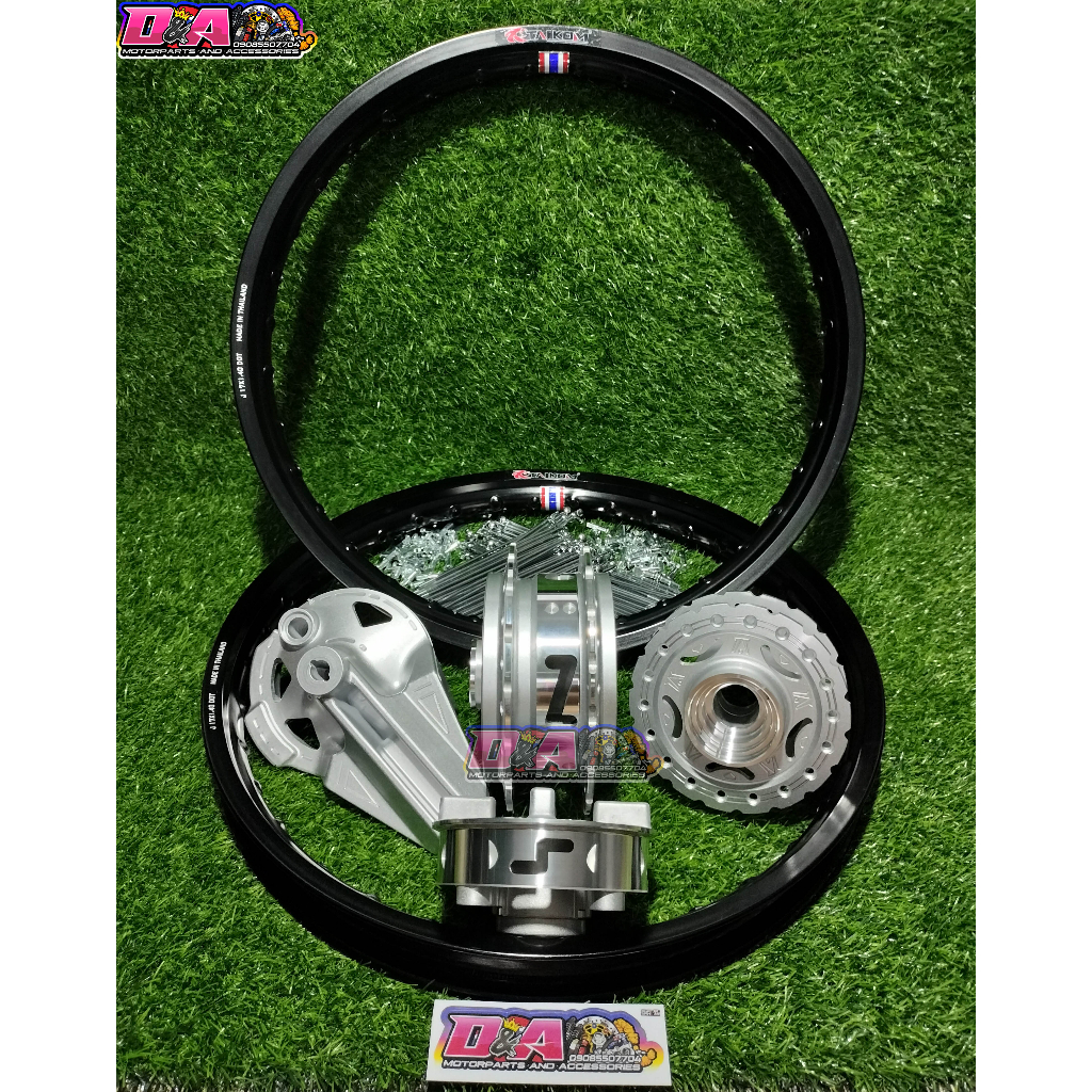 RIM SET 17s YASAKI LIGHTEN HUB SET (ARIETTE) GEAR TYPE FOR HONDA WAVE ...