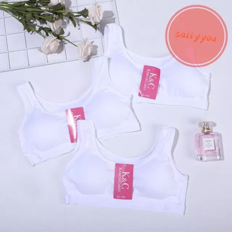 [sallyyou] 1 piece sport bra baby bra sando bra with changeable foam ...