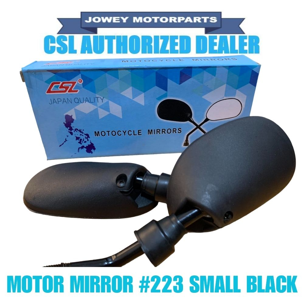 CSL MOTOR MIRROR #223 SMALL BLACK JAPAN QUALITY | Shopee Philippines