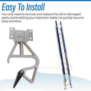 1Pair Extension Ladder Lock Aluminum Ladder Clamp Extension Ladder Rung ...