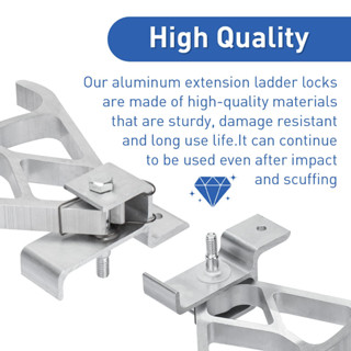 1Pair Extension Ladder Lock Aluminum Ladder Clamp Extension Ladder Rung ...