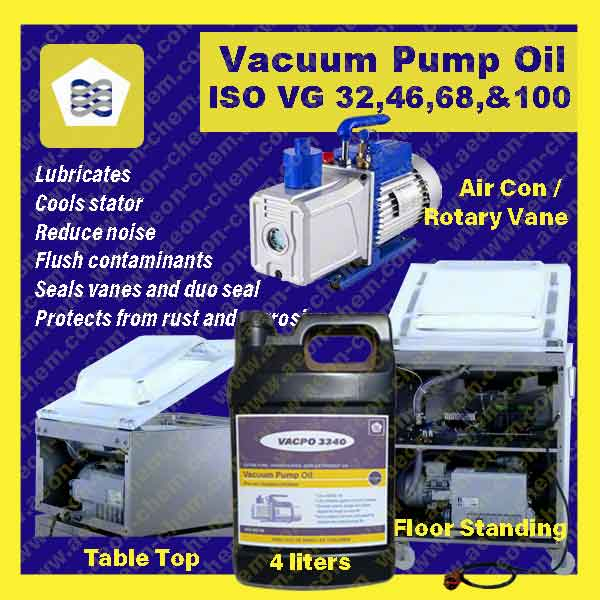 Vacuum Pump Oil (VACPO) - ISO VG 32,46,68,100 - Aircon or Vacuum ...