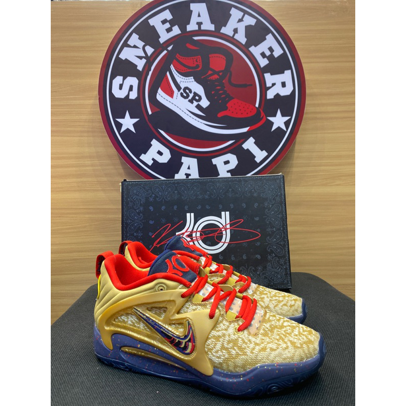 KD15 Gold Olympic - Top Grade - Sneaker Papi | Shopee Philippines
