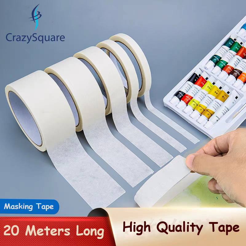 CSQUARE MASKING TAPE POLY TAPE LABEL FOR SCHOOL AND OFFICE USE | Shopee ...