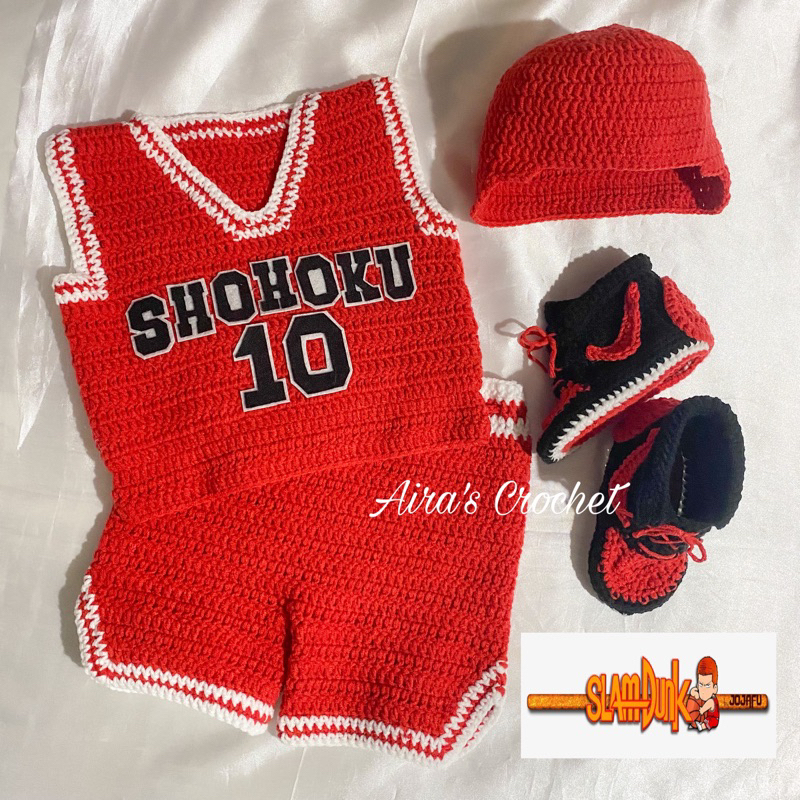 Hamichi Sakuragi “Slamdunk” Crochet Costume | Shopee Philippines
