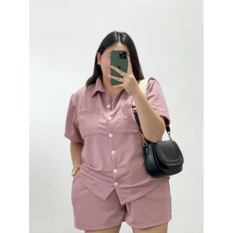 Cheapest Trendy Plus Size Coords | Blaire Coordinate ( Button down polo ...