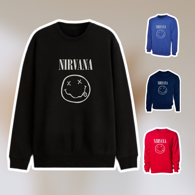 Nirvana Sweater / sweatshirt with sizes for kids , adult and plussize ...