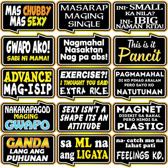 All time event Hugot Photobooth Props in sintraboard (available in 1 ...