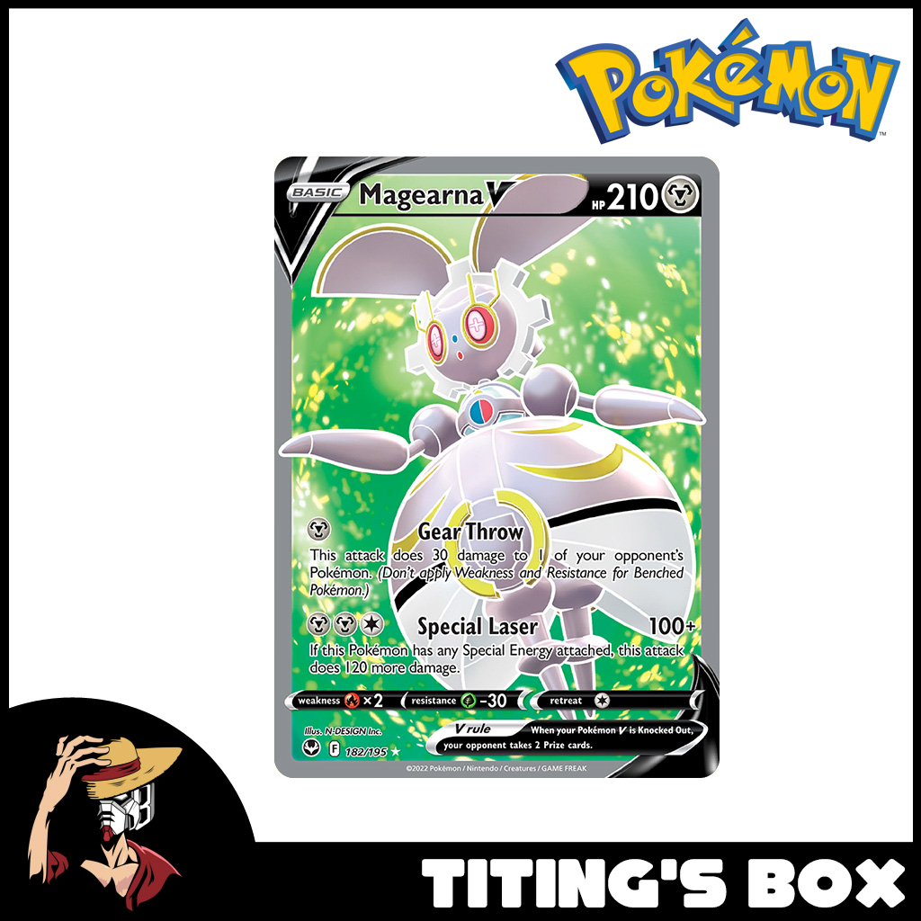 [EN] Pokemon TCG Magearna V 182/195 Full Art - Silver Tempest | Shopee ...