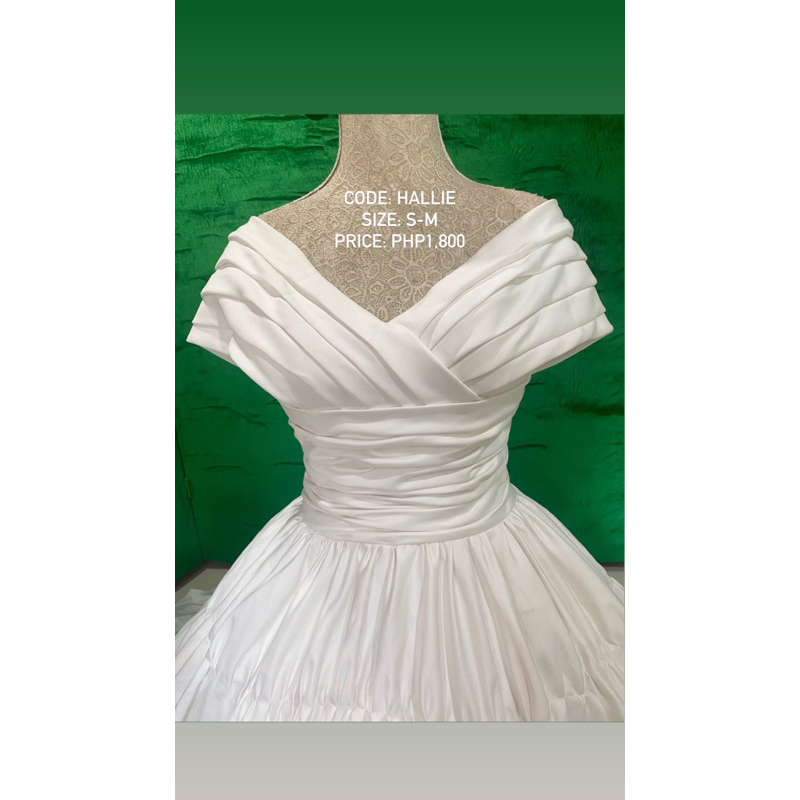 WEDDING GOWN (CODE: HALLIE) | Shopee Philippines
